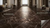 China Beige Carrara Polished Glazed Marble Porcelain Tile 600x1200mm Anti Slip Wear Resistant For Kitchen Floor for sale