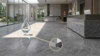 China Beige Carrara Full Body Polished Marble Porcelain Tile 600x1200mm Water Absorption Below 0.5 Percent For Office Building for sale