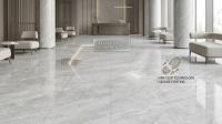 China Beige Carrara Polished Glazed Marble Porcelain Tile 600x1200mm Anti Slip Wear Resistant For Kitchen Floor for sale