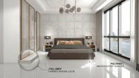 China Beige Carrara Full Body Polished Marble Porcelain Tile 470x1200mm Anti Slip Wear Resistant For Bathroom Wall for sale