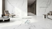 China Beige Carrara Special Glazed Matt Marble Porcelain Tile 900x900mm Rectified Edge Easy Cleaning For Bathroom Wall for sale