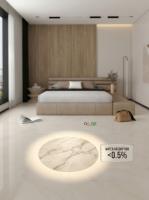 China Beige Carrara Mould Surface Matt Marble Porcelain Tile 600x1200mm Water Absorption Below 0.5 Percent For Bathroom Wall for sale