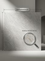 China Beige Carrara Mould Surface Matt Marble Porcelain Tile 600x600mm Frost Resistant Moisture Proof For Commercial Project for sale