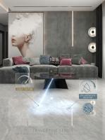 China Cream White Travertine Polished Glazed Marble Porcelain Tile 300x600mm Frost Resistant Moisture Proof For Retail Store for sale
