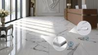 China Cream White Travertine Polished Glazed Marble Porcelain Tile 300x600mm Frost Resistant Moisture Proof For Retail Store for sale
