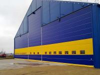 China Impact Resistant Stacking Flexible High Speed Door For Medium Small Factory for sale
