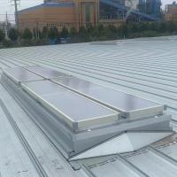 China Aluminum Frame Electric Skylight Smoke Vent Triangle Profile Electric Roof Window for sale