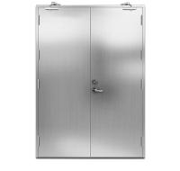 China Thermal Insulated Metal Fire Rated Door Wind Resistant 1.0mm 1.5mm Thick Customizable for sale