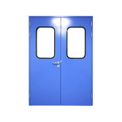 China Single / Double Door Metal Frame Cleanroom Door 50 75 100mm Thick Custom Color for sale