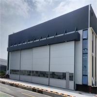 China Galvanized Steel Horizontal Sliding Hangar Door Industrial Shed Door For Warehouses for sale