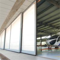 China Q235 Steel Sliding Aircraft Hangar Doors Heavy Duty Construction Large Opening Capacity for sale