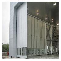 China Hydraulic Powered Swing Hangar Door Heavy Duty Steel Pivot Style Door System for sale