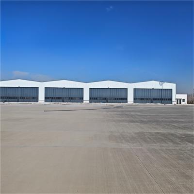 China Anti Rust Aircraft Hangar Door Powder Coat Airplane Sliding Door Industrial Grade for sale