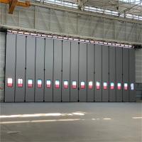 China Heavy Duty Galvanized Steel Frame Folding Door All Weather For Class 10-12 Wind Loads for sale