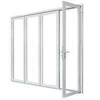 China High Visibility Industrial Glass Folding Door for Large Factory and Warehouse Openings for sale