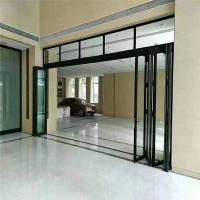 China Automatic Glass Folding Door for Commercial Entrances and Retail Stores for sale