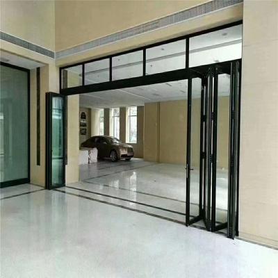 China Automatic Glass Folding Door for Commercial Entrances and Retail Stores for sale