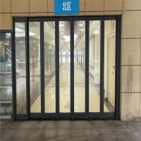 China Automatic Glass Folding Door for Commercial Entrances and Retail Stores for sale