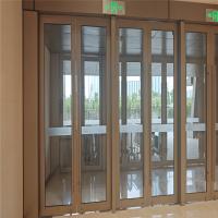 China Thermal Break Frame Glass Folding Door for Commercial Showrooms and Buildings for sale