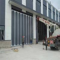 China Heavy Duty Multi Panel Aircraft Hangar Door Industrial Bifold Hangar Doors Space Saving for sale