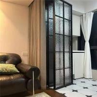 China Modern Insulated Bi Folding Glass Doors Windproof Aluminum Frame Motorized Custom Size for sale