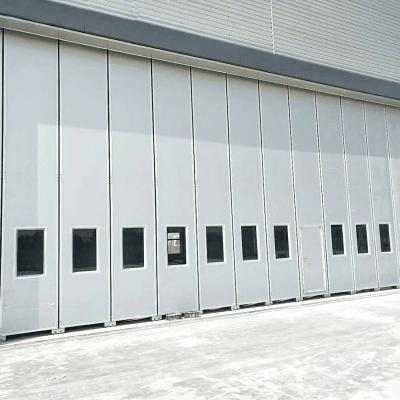 China Custom Size Metal Folding Door Industrial Style Bifold Doors Space Saving for sale