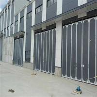 China Fully Customized Industrial Bifold Doors Wind Resistance Folding Steel Door for sale