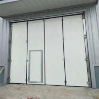 China Insulated Industrial Folding Door Weather Protection Bi Fold Airplane Hangar Doors for sale