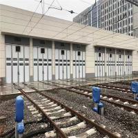 China Custom Finish Modern Metal Folding Door Multi Panel Folding For Industrial Buildings for sale