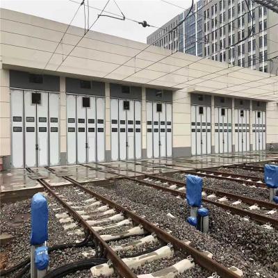 China Custom Finish Modern Metal Folding Door Multi Panel Folding For Industrial Buildings for sale