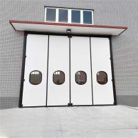 China Steel Frame Folding Hangar Door Multi Panel Industrial Folding Door Customized Coating for sale