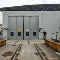 China Customized Size Aircraft Hangar Folding Door Industrial Grade Space Saving Design for sale