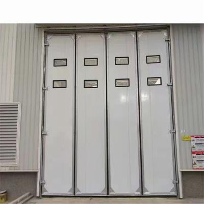 China Insulated Industrial Folding Door Weather Protection Bi Fold Airplane Hangar Doors for sale