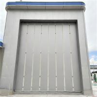 China Cold Rolled Steel Industrial Folding Door Wind Resistance Motorized For Warehouses for sale