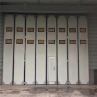 China Heavy Duty Weatherproofing Folding Hangar Door Vertical Bi Folding Aircraft Hangar Door for sale