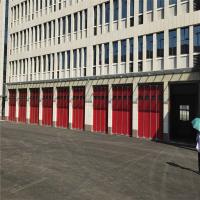 China Heavy Duty 4 Leaf Industrial Bi Fold Door Four Panel Folding Space Saving Design for sale