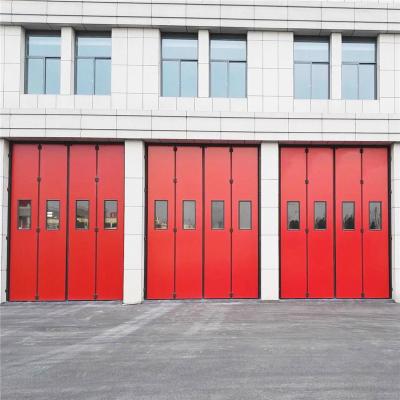 China Industrial Metal Folding Door With Multi Point Lock Thermal Insulation Customizable Size for sale