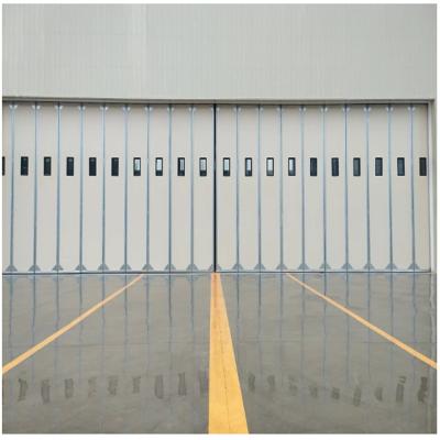 China Cold Rolled Steel Industrial Folding Door Wind Resistance Motorized For Warehouses for sale