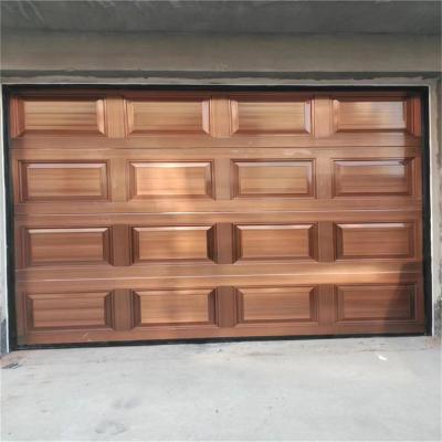 China Rust Resistant Powder Coated Aluminum Garage Door Smooth Surface Customize Size for sale