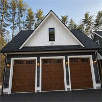 China Wood Grain Aluminum Garage Door Corrosion Resistance With Thermal Transfer Coating for sale