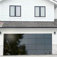 China Automatic Operation Glass Sectional Garage Door With Anti Corrosion Aluminum Structure for sale