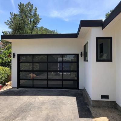 China Application Driven Glass Sectional Garage Door for Residential Commercial Showroom for sale