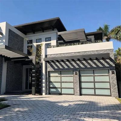 China Safe Compliant Glass Sectional Garage Door Wind Resistance Safety Protection for sale