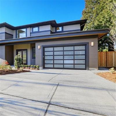 China High Transparency Glass Sectional Garage Door Modern Architectural Appearance for sale