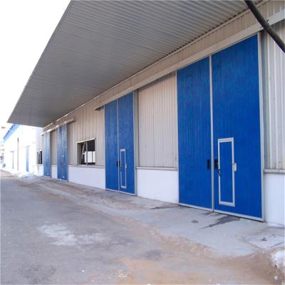 China Heavy Duty Industrial Swing Door Single Or Double Leaf Steel Door Wind Resistant for sale