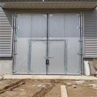 China Heavy Duty Industrial Swing Door Single Or Double Leaf Steel Door Wind Resistant for sale