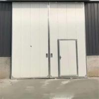China Galvanized Steel Industrial Folding Door Space Saving For Large Opening Facilities for sale