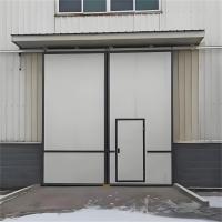 China Weather Resistant Metal Sliding Industrial Door For Warehouse Factory Hangar for sale