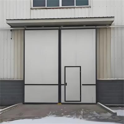 China Weather Resistant Metal Sliding Industrial Door For Warehouse Factory Hangar for sale