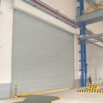 China Motorized Metal Shutter Door Industrial Rolling Shutter Door Low Noise Operation for sale